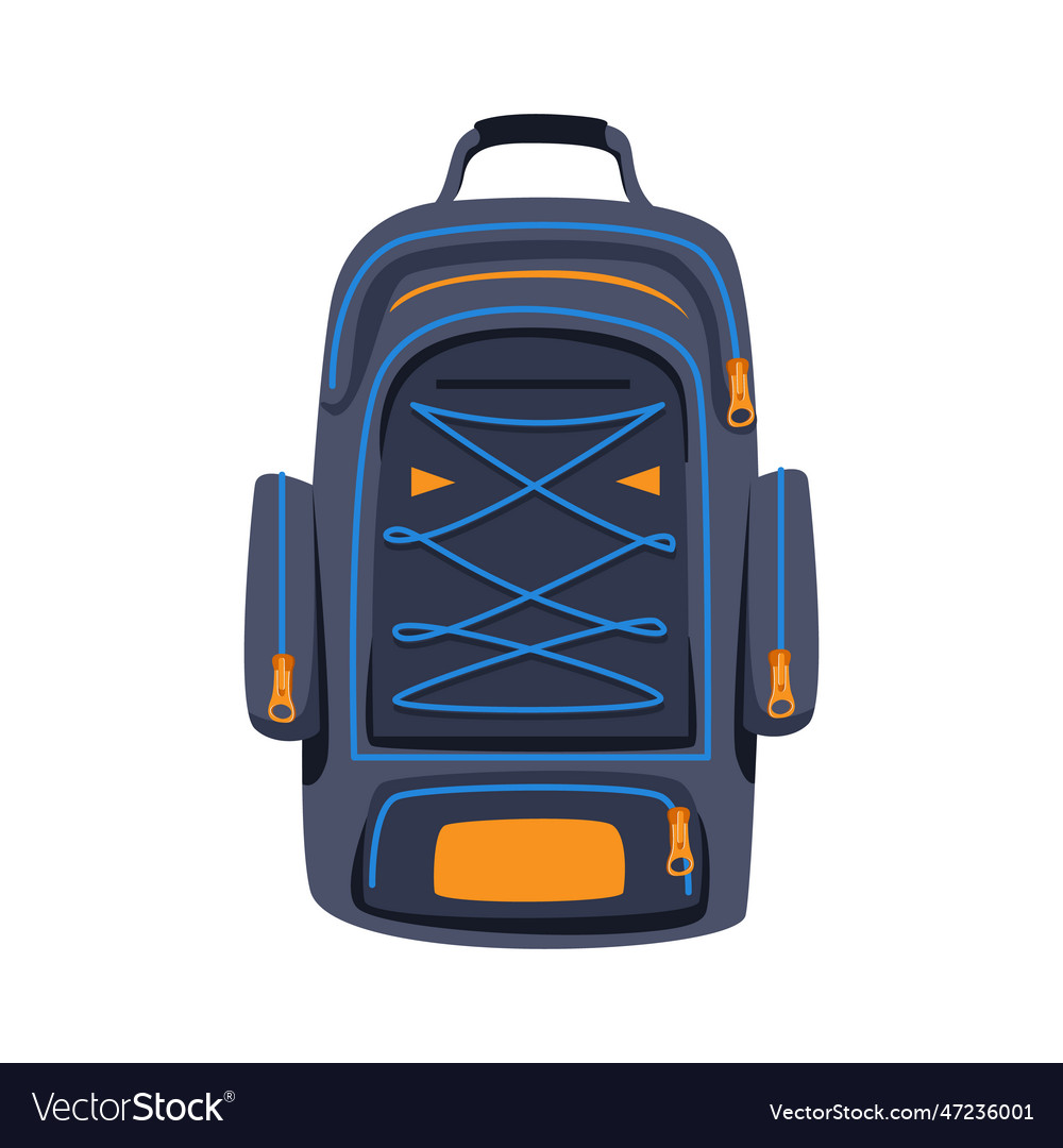 Camping backpack Royalty Free Vector Image - VectorStock