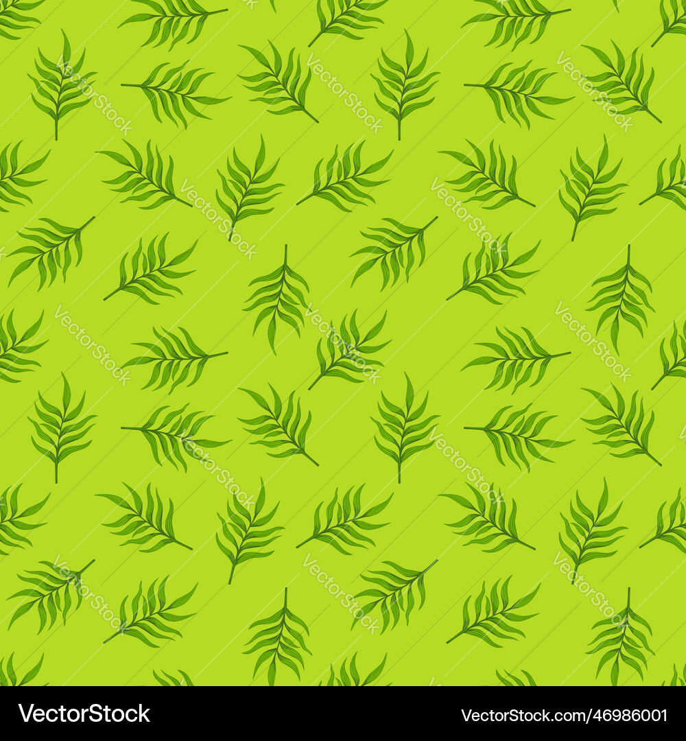 Fern leaf wallpaper abstract exotic plant Vector Image