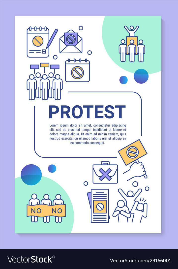 Government protest poster template layout public Vector Image