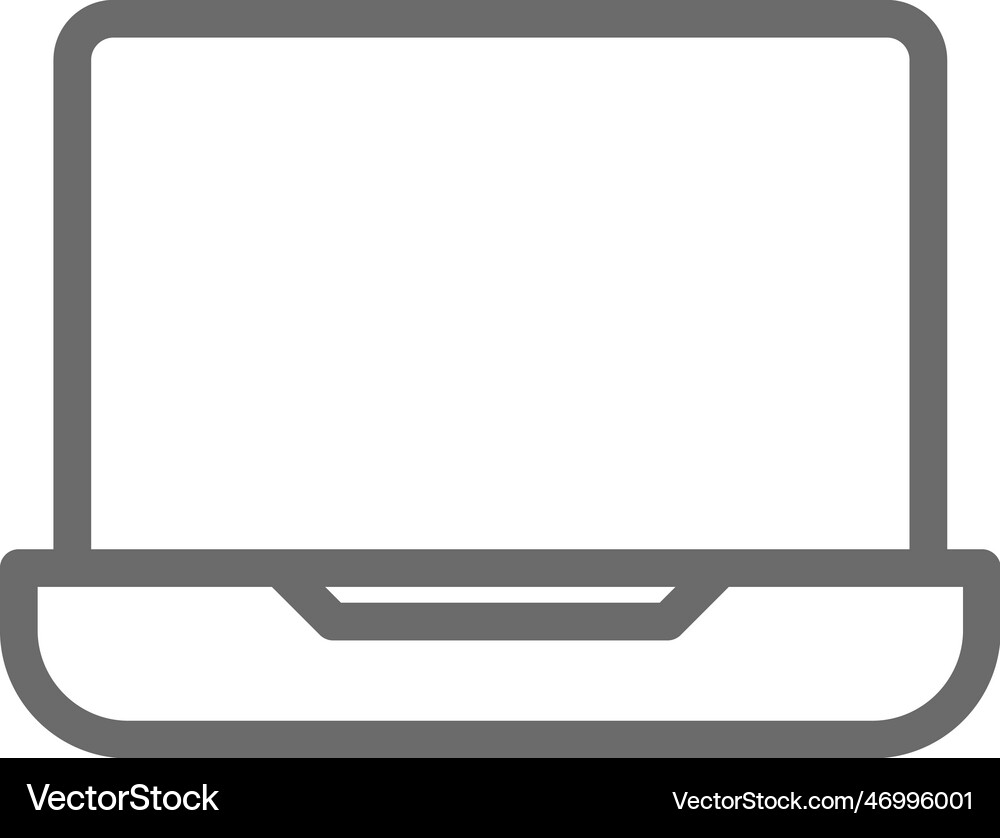 Laptop teamwork and management icon with black Vector Image