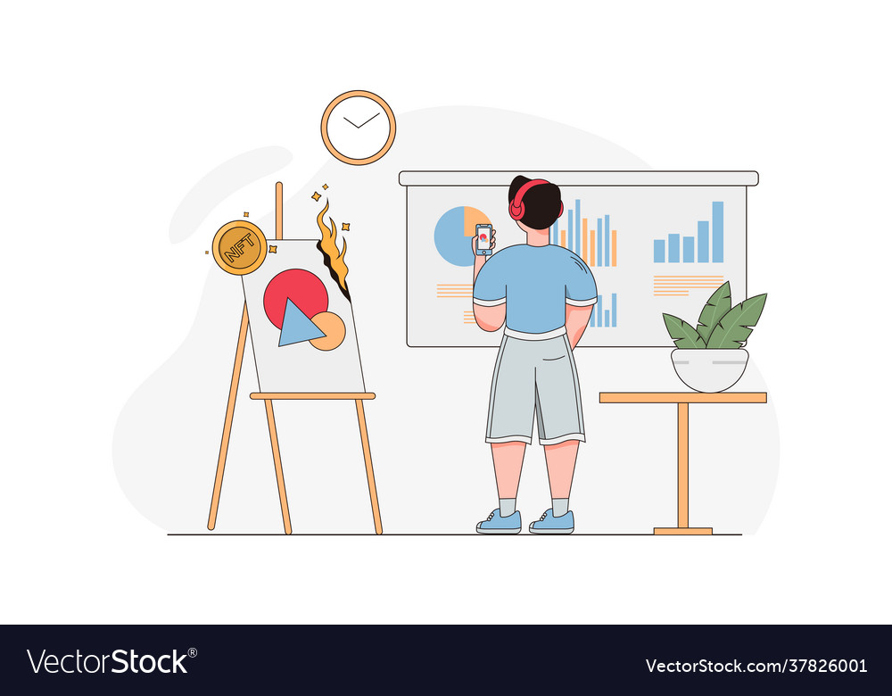 Nft non fungible token Royalty Free Vector Image Nft non fungible token Royalty Free Vector Image
