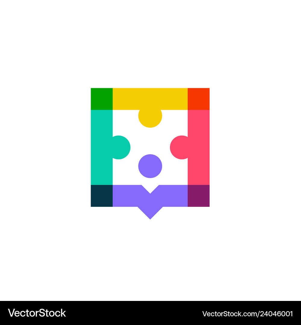 People family together human unity chat bubble Vector Image