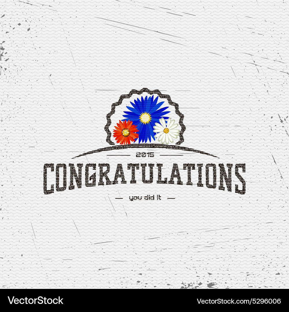 Congratulation badges cards and labels for any use