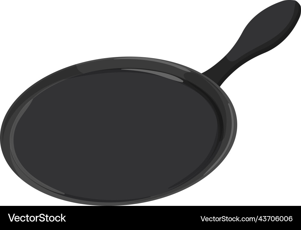 Cooking frying pan kitchen cartoon Royalty Free Vector Image