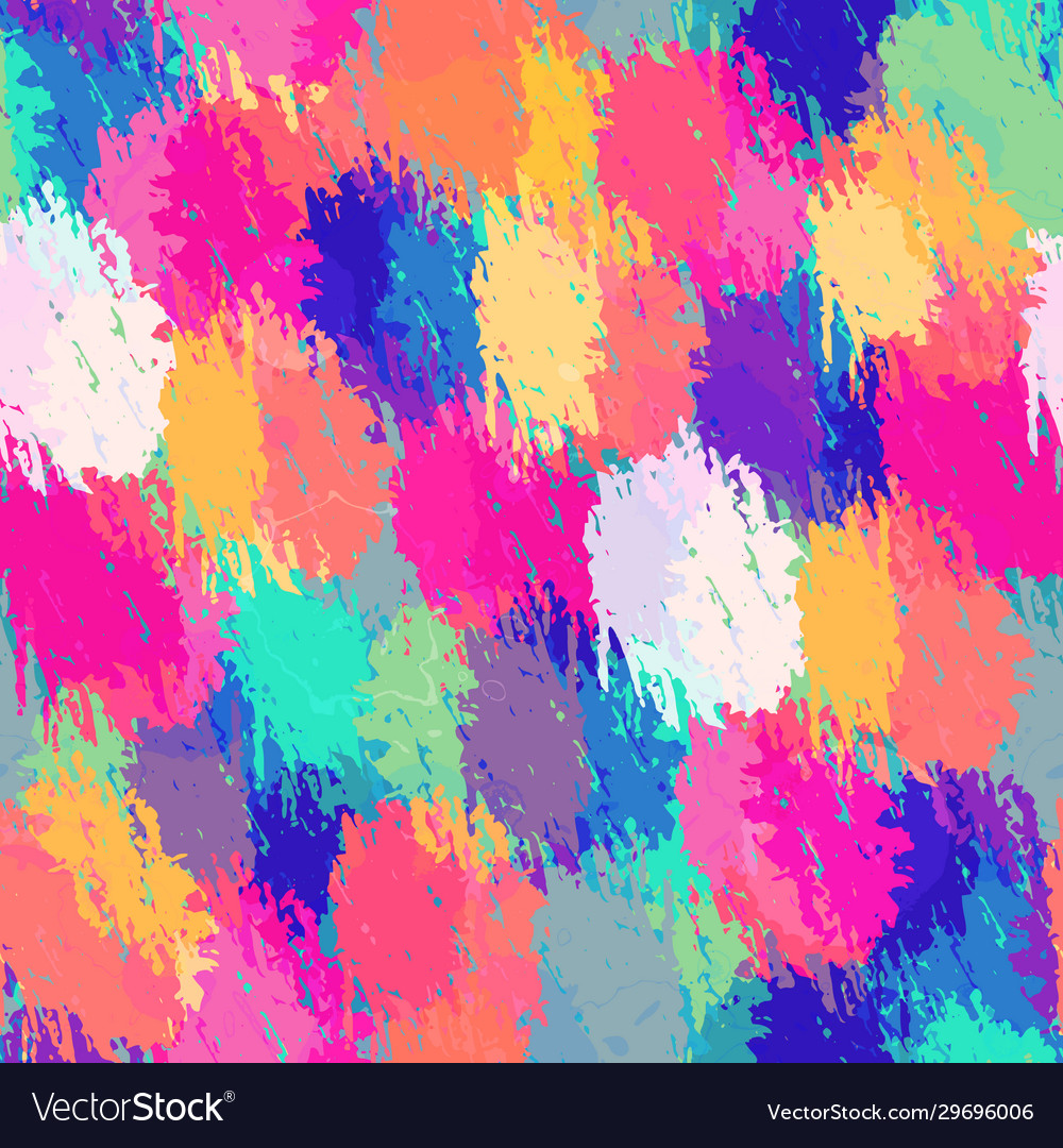 Paint strokes seamless pattern Royalty Free Vector Image