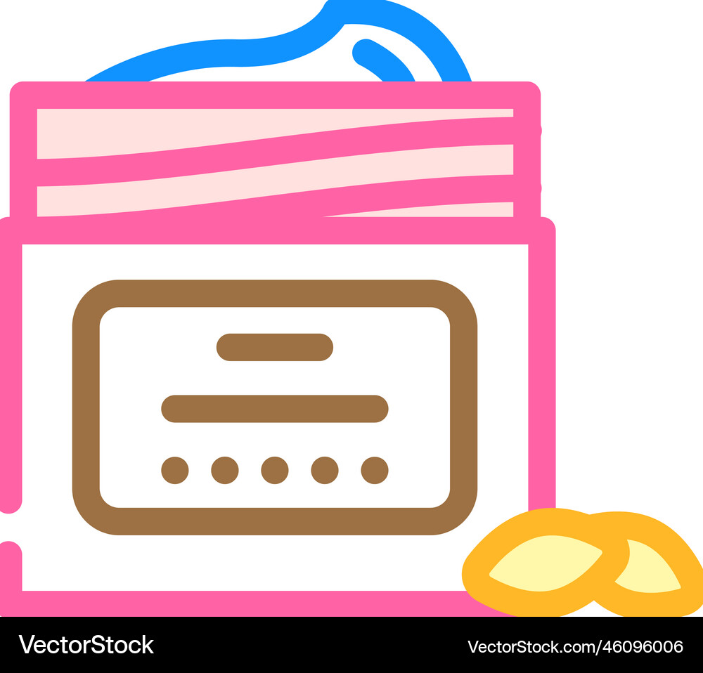 Retinol moisturizer cream color icon Royalty Free Vector