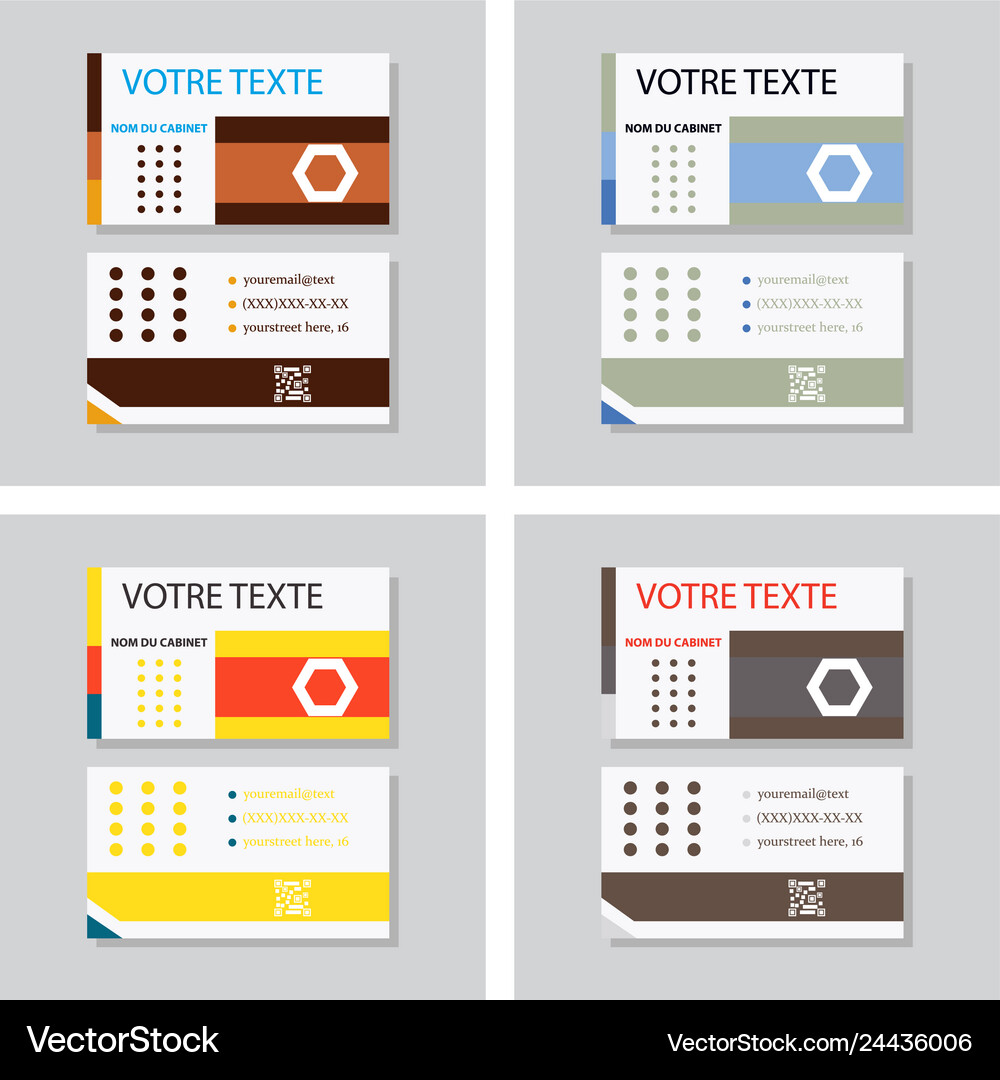 Simple business card with logo or icon Royalty Free Vector