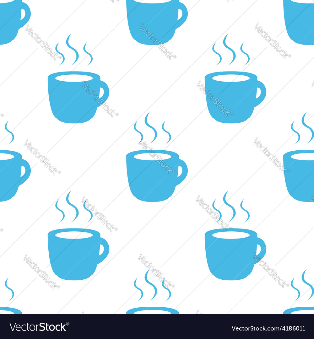 Coffee seamless pattern Royalty Free Vector Image