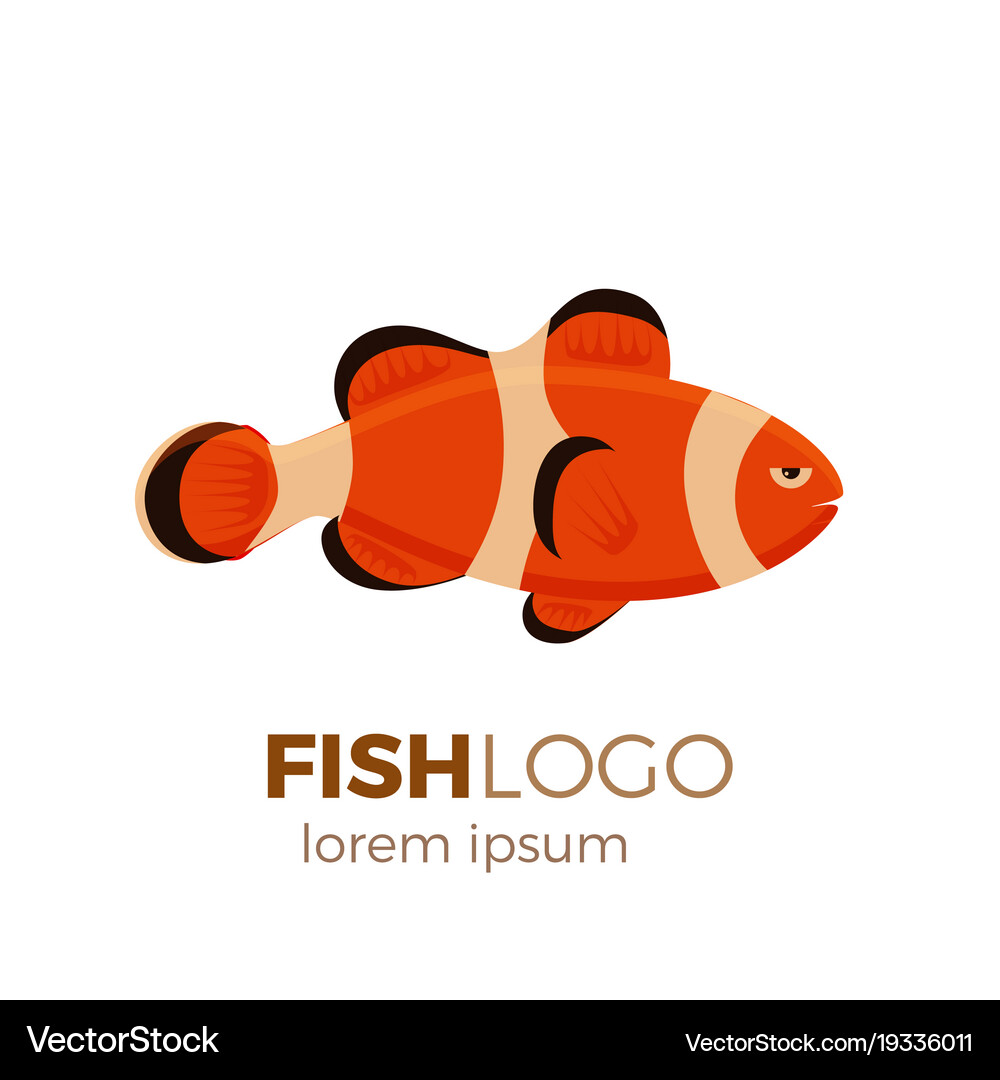 Cute fish icons set tropical Royalty Free Vector Image