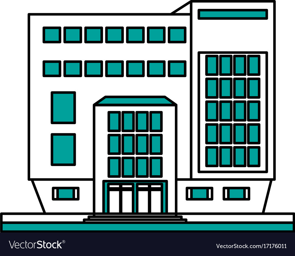Isolated building design Royalty Free Vector Image