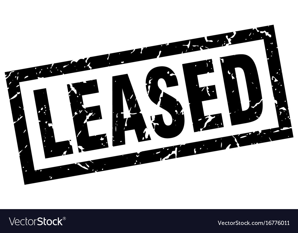 Square grunge black leased stamp Royalty Free Vector Image