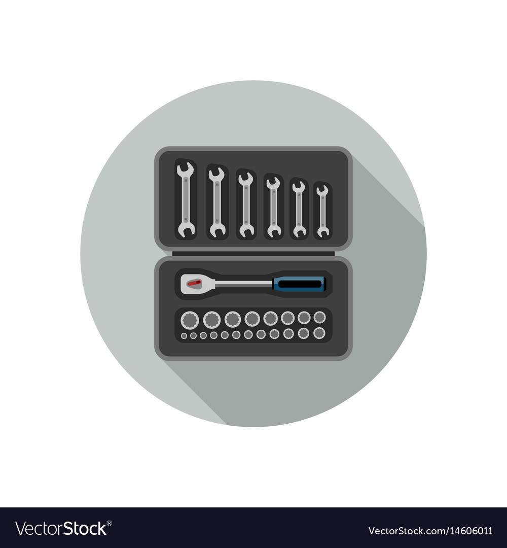 Tools flat icon Royalty Free Vector Image - VectorStock