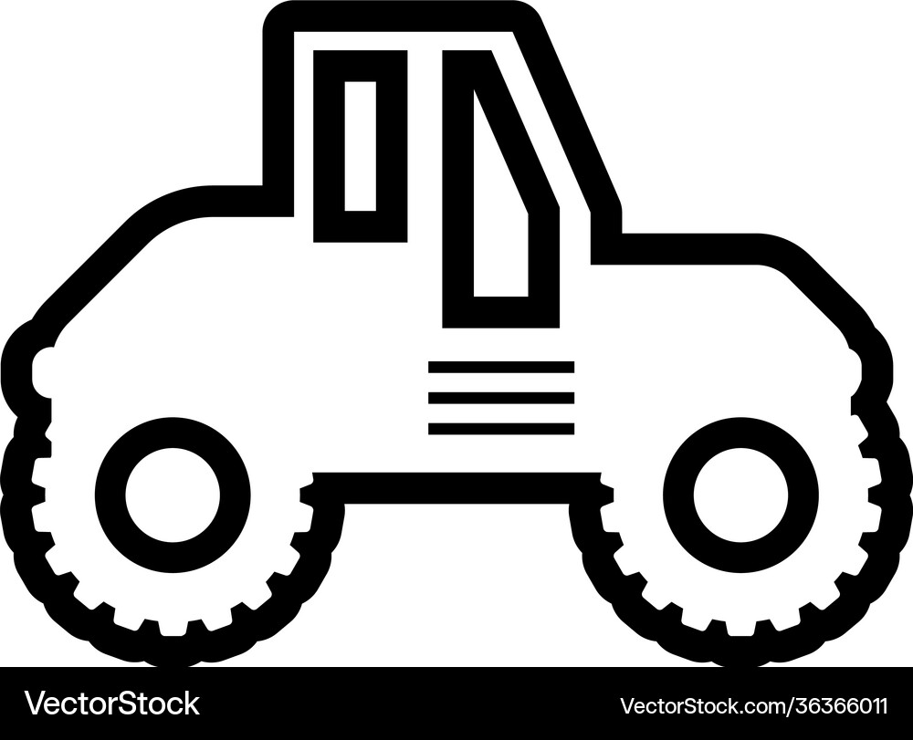 Tractor icon design template isolated Royalty Free Vector