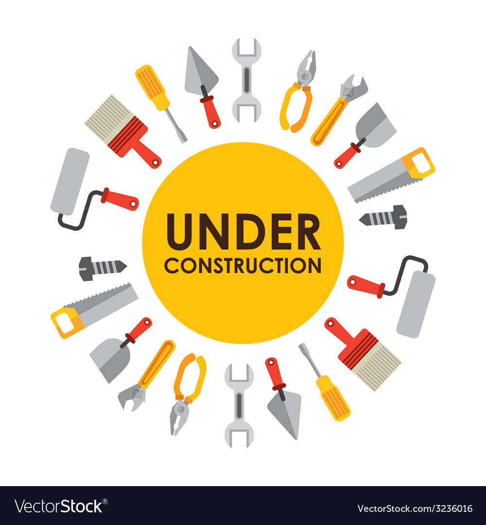 Construction design Royalty Free Vector Image - VectorStock