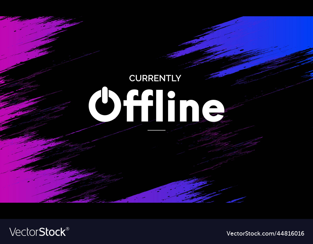 Currently offline twitch banner background Vector Image Currently offline twitch banner background Vector Image