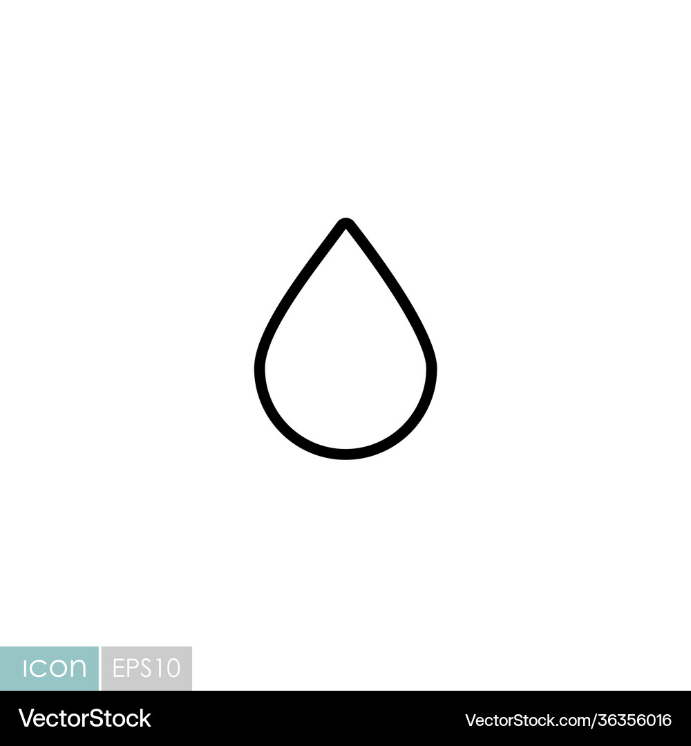Drop water icon weather sign Royalty Free Vector Image