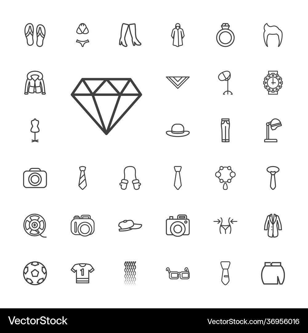Fashion icons Royalty Free Vector Image - VectorStock