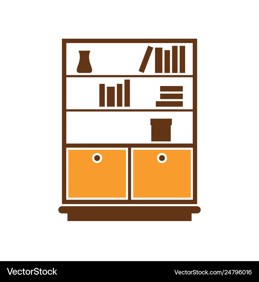Furniture icon on background for graphic and web Vector Image