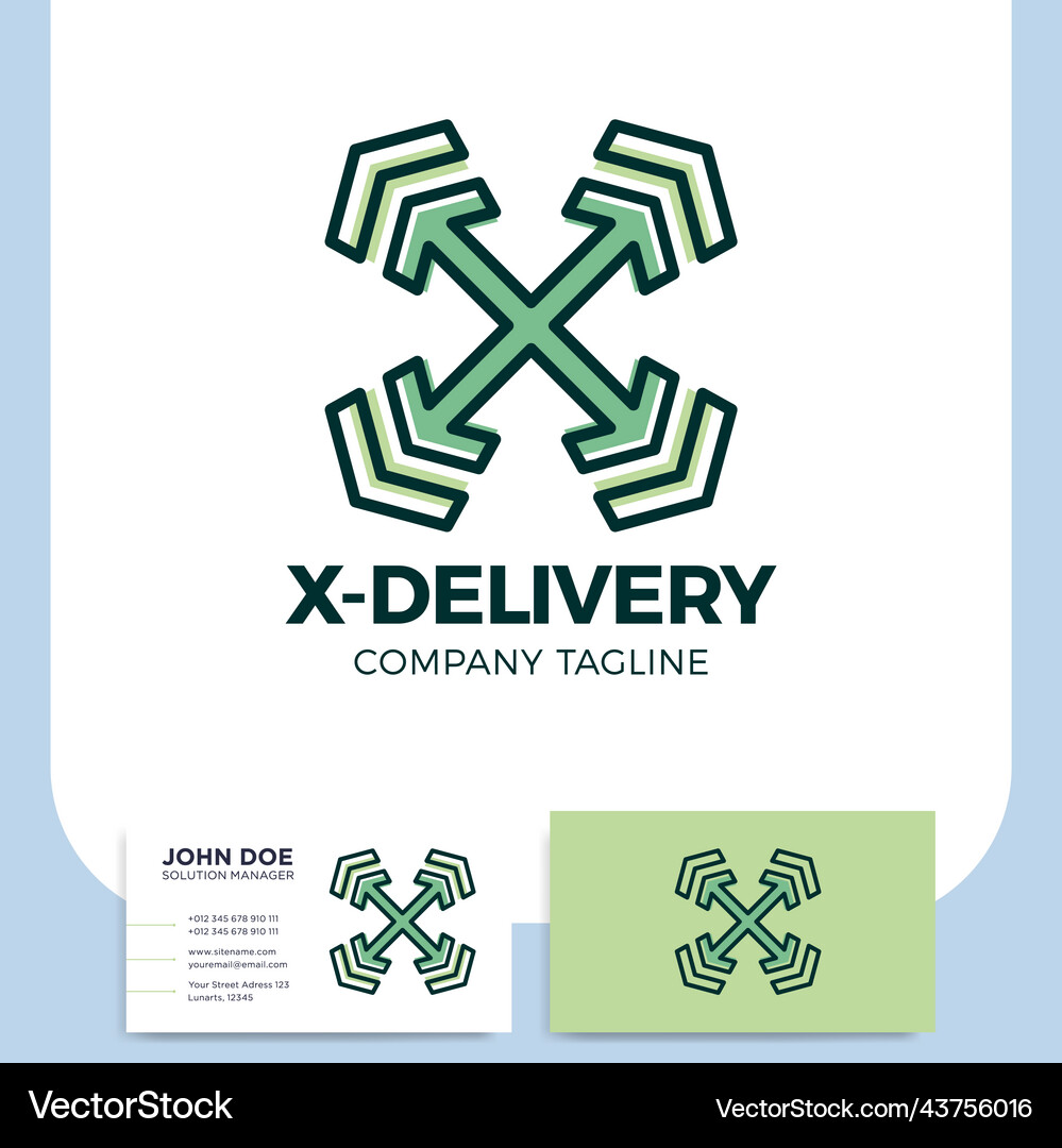Logistic delivery courier transport service logo Vector Image