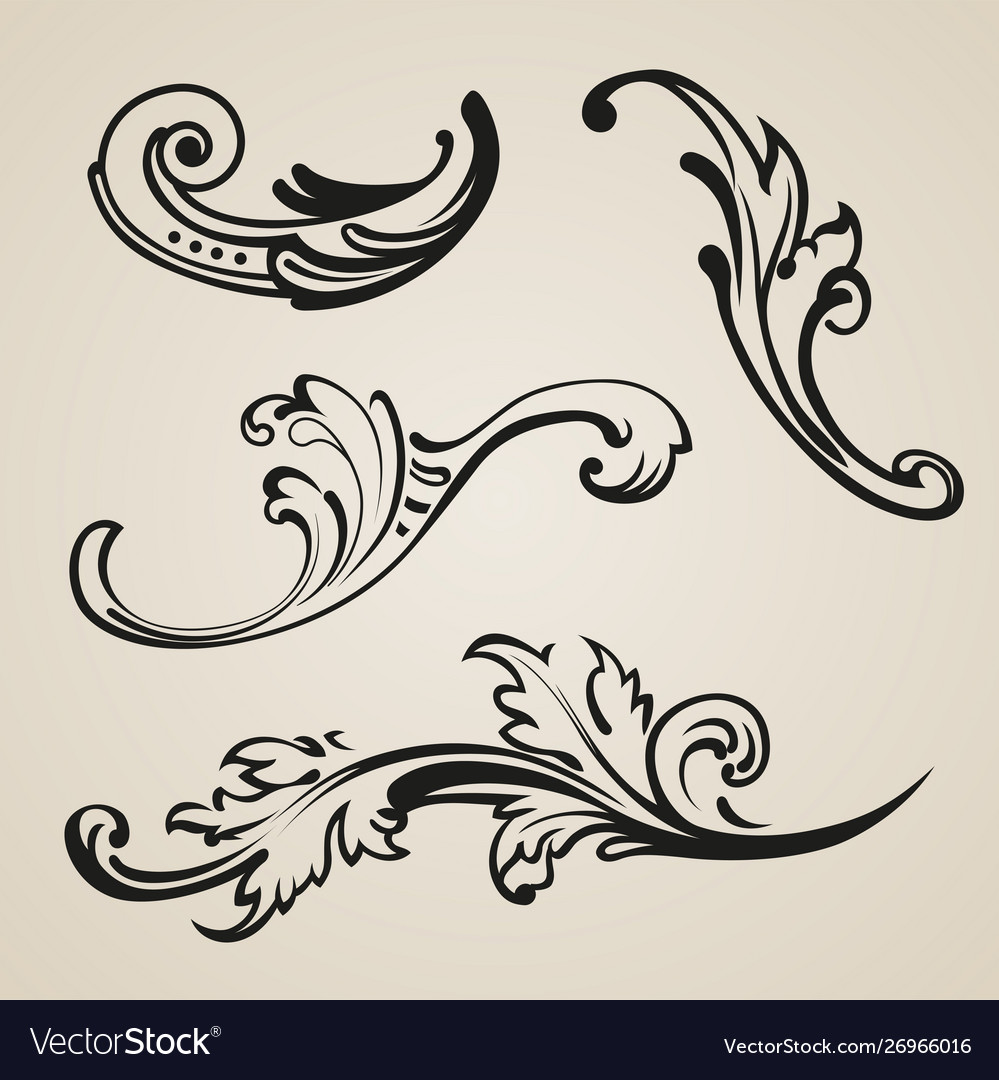 Ornamental elements Royalty Free Vector Image - VectorStock