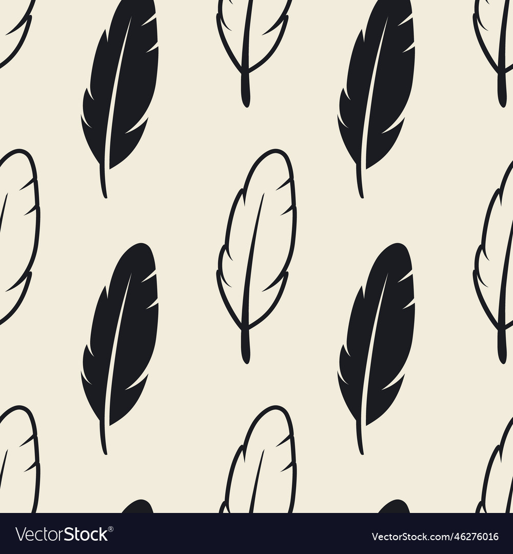 Seamless pattern with different black Royalty Free Vector