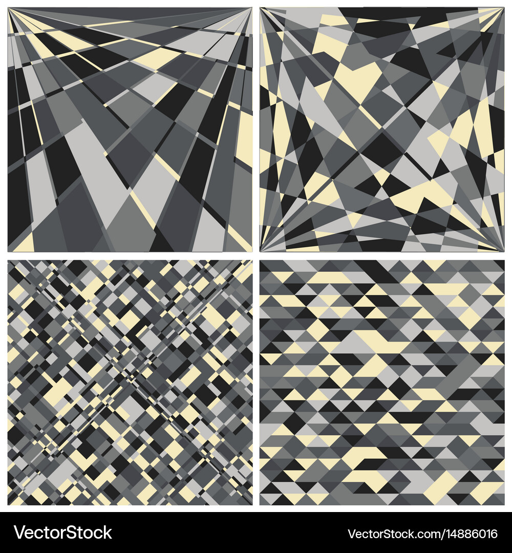 Set of geometry backdrop for party invitation Vector Image