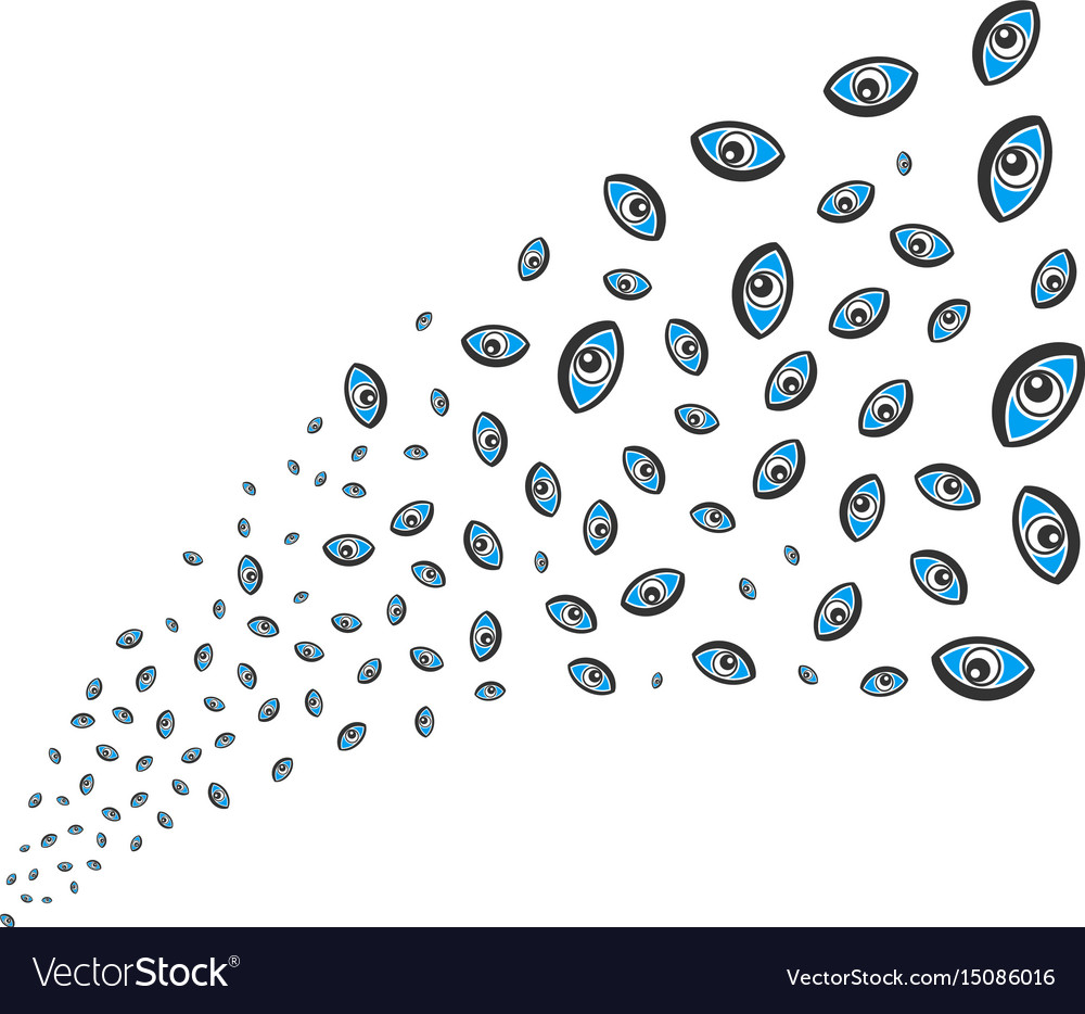 Vision source stream Royalty Free Vector Image