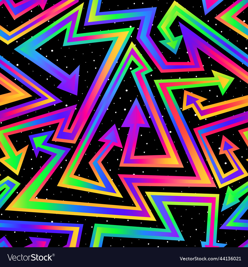 Arrow geometric pattern with space background Vector Image