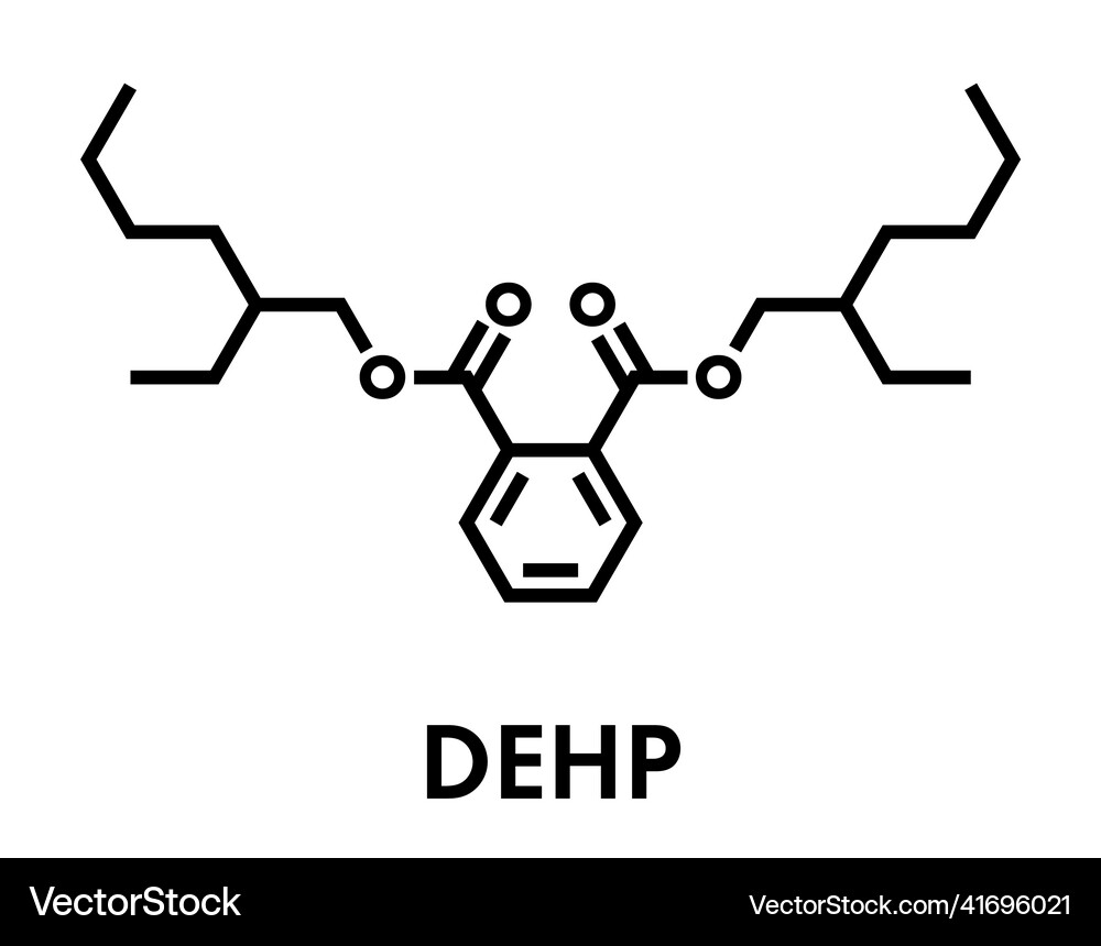 Bis2-ethylhexyl phthalate diethylhexyl phthalate Vector Image