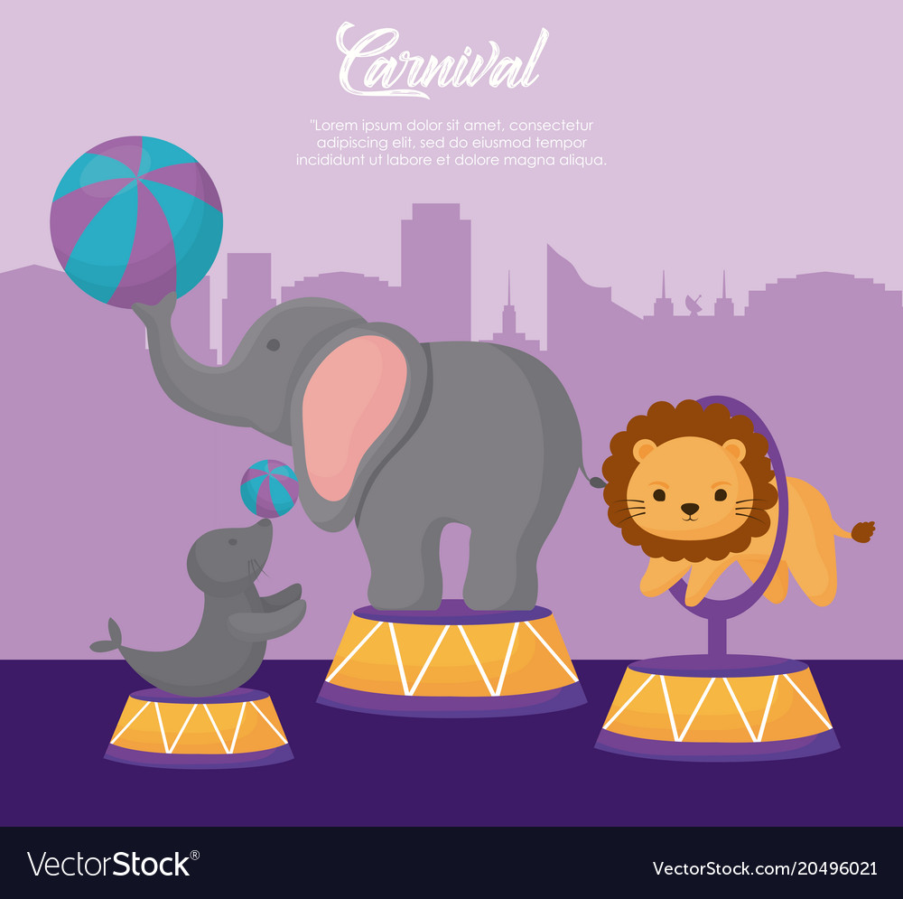 Carnival circus design Royalty Free Vector Image