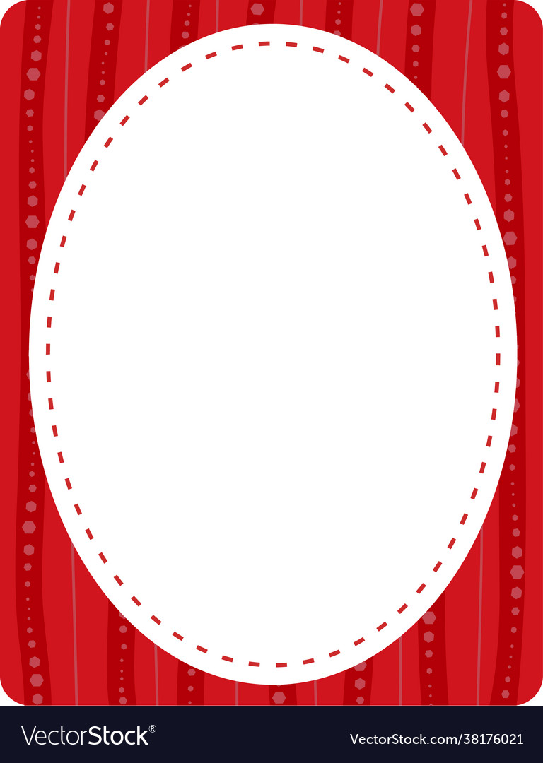 Empty oval shape banner template Royalty Free Vector Image