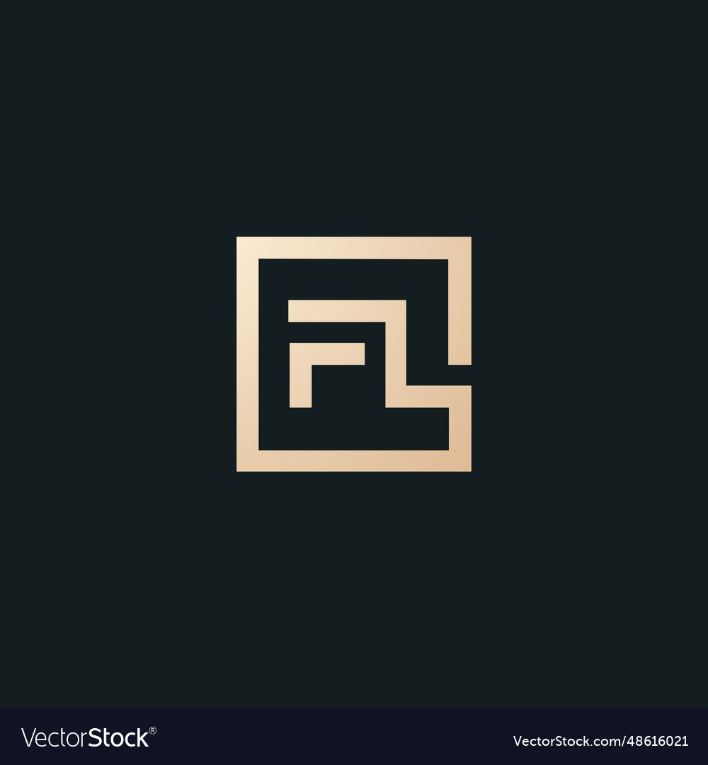 Fl logo design image Royalty Free Vector Image