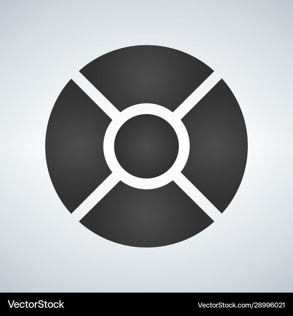 Menu selector and enter key commonly seen on Vector Image