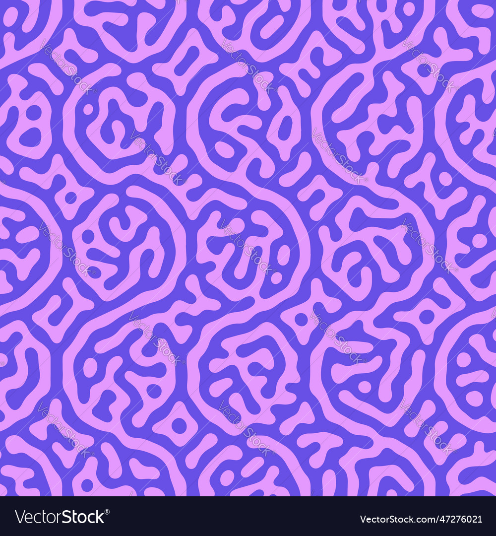 Psychedelic motif violet purple seamless pattern Vector Image