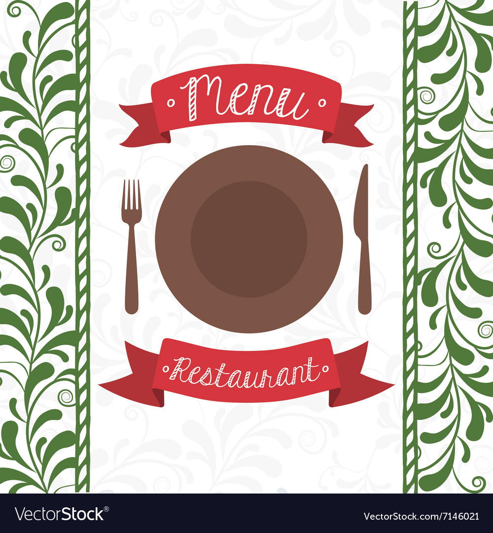 Restaurant menu design Royalty Free Vector Image