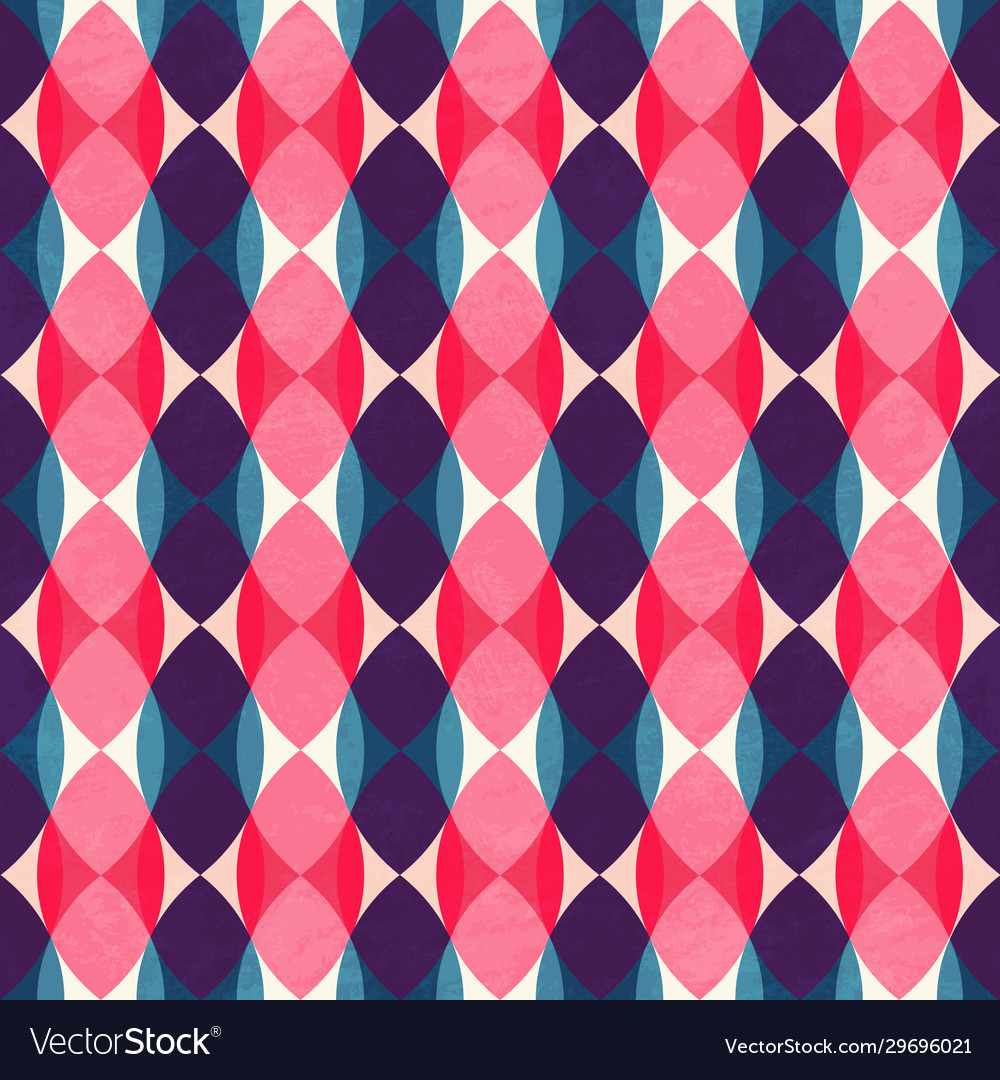 Retro mosaic pattern Royalty Free Vector Image