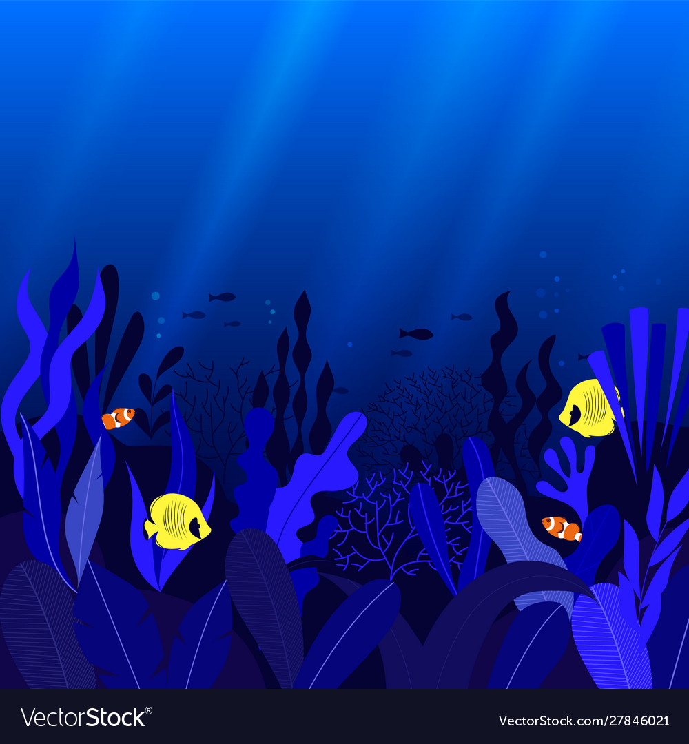 Seascape concept Royalty Free Vector Image - VectorStock