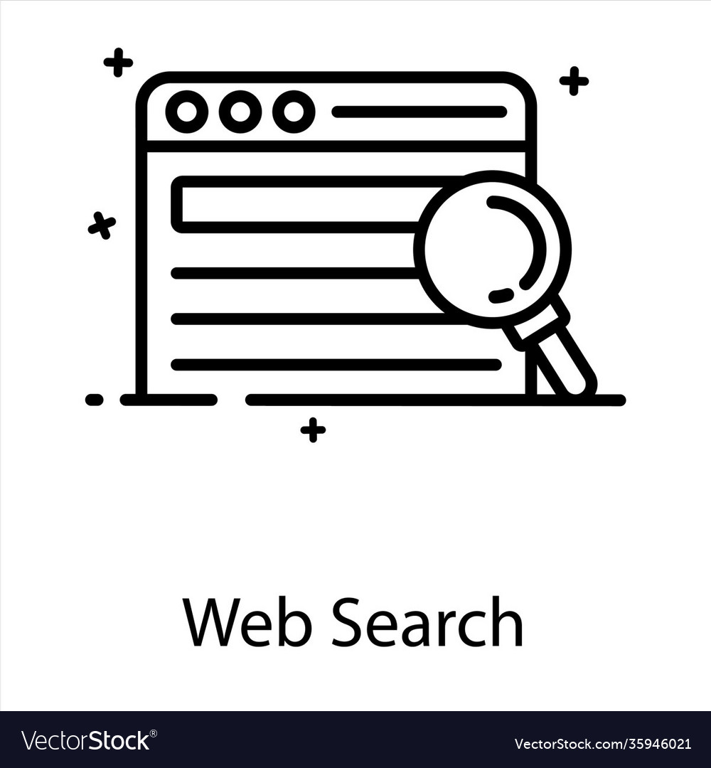Web search Royalty Free Vector Image - VectorStock