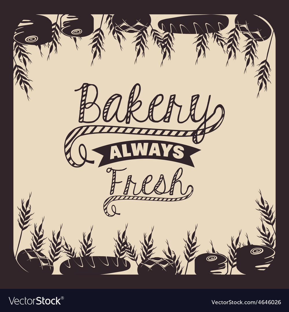 Bakery design Royalty Free Vector Image - VectorStock