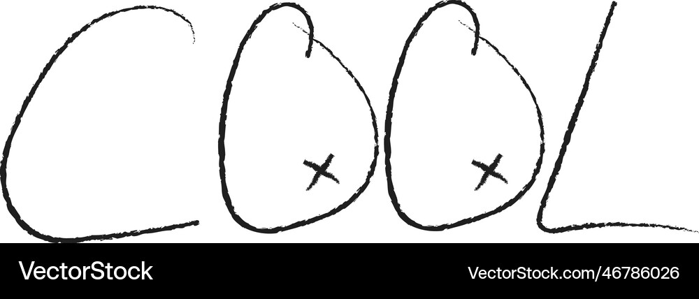 Cool lettering street graffiti Royalty Free Vector Image