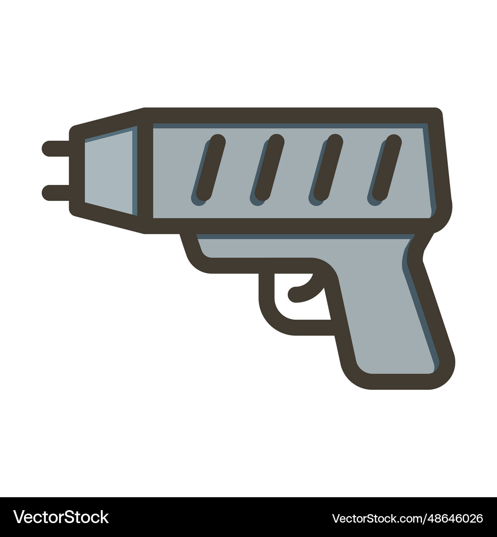 Taser thick line filled colors for personal Vector Image