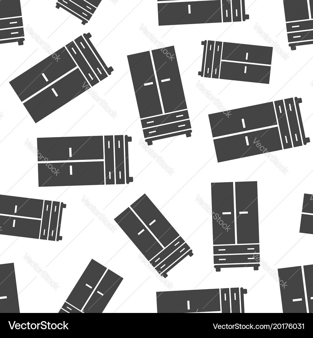 Cupboard seamless pattern background business Vector Image