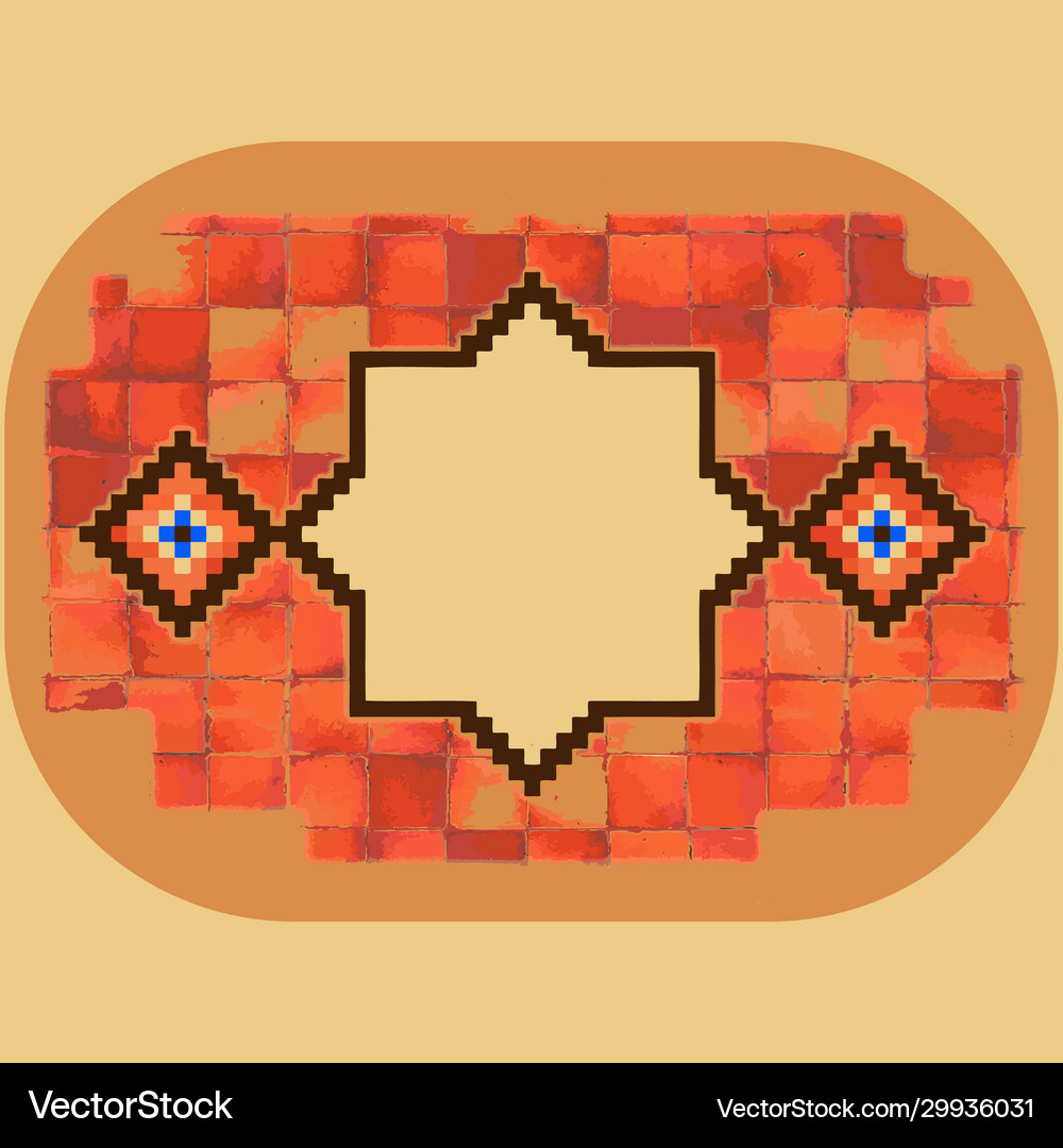 Design new islamic style frame for religion Vector Image