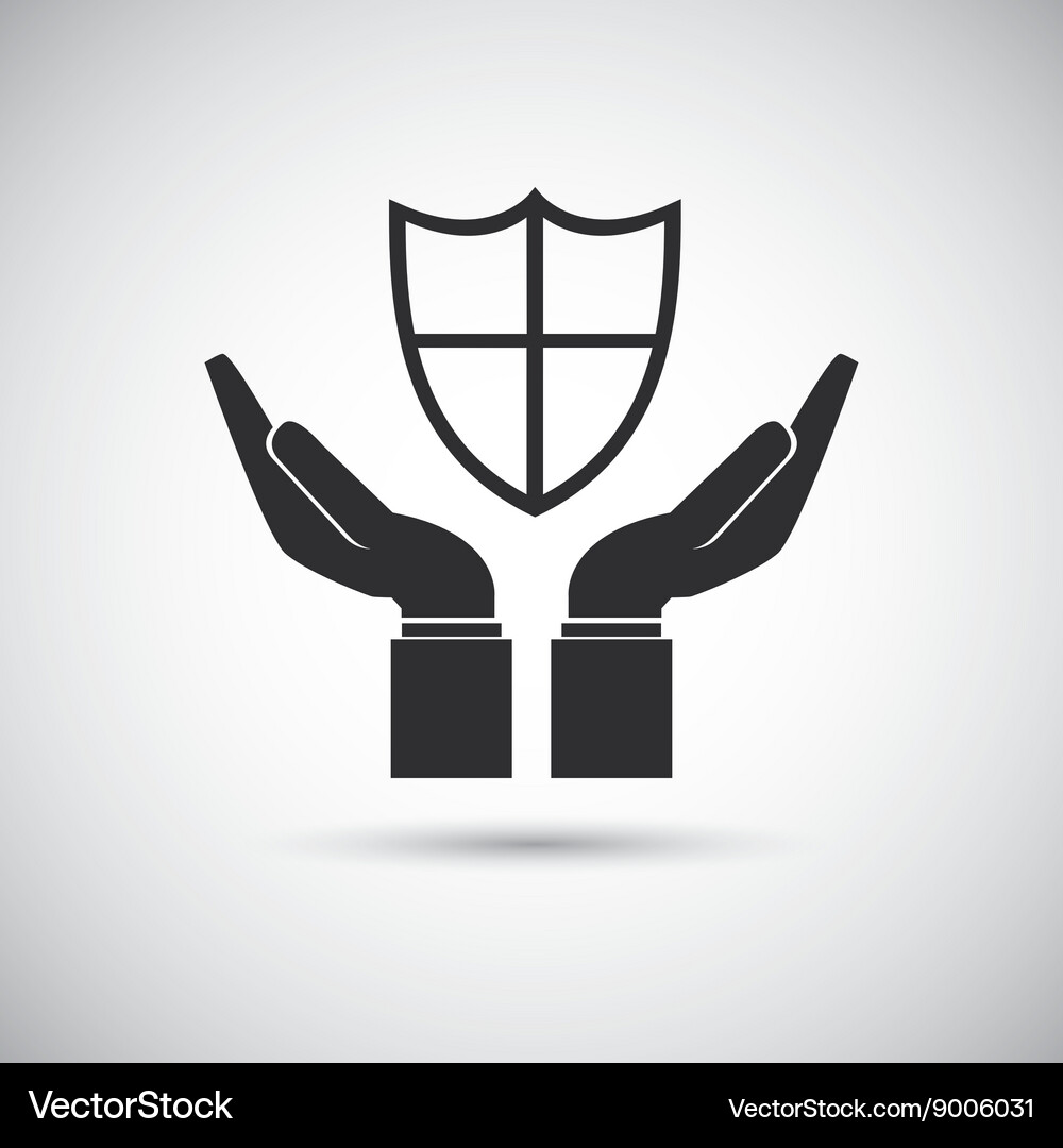 Insurance design safety icon isolated Royalty Free Vector