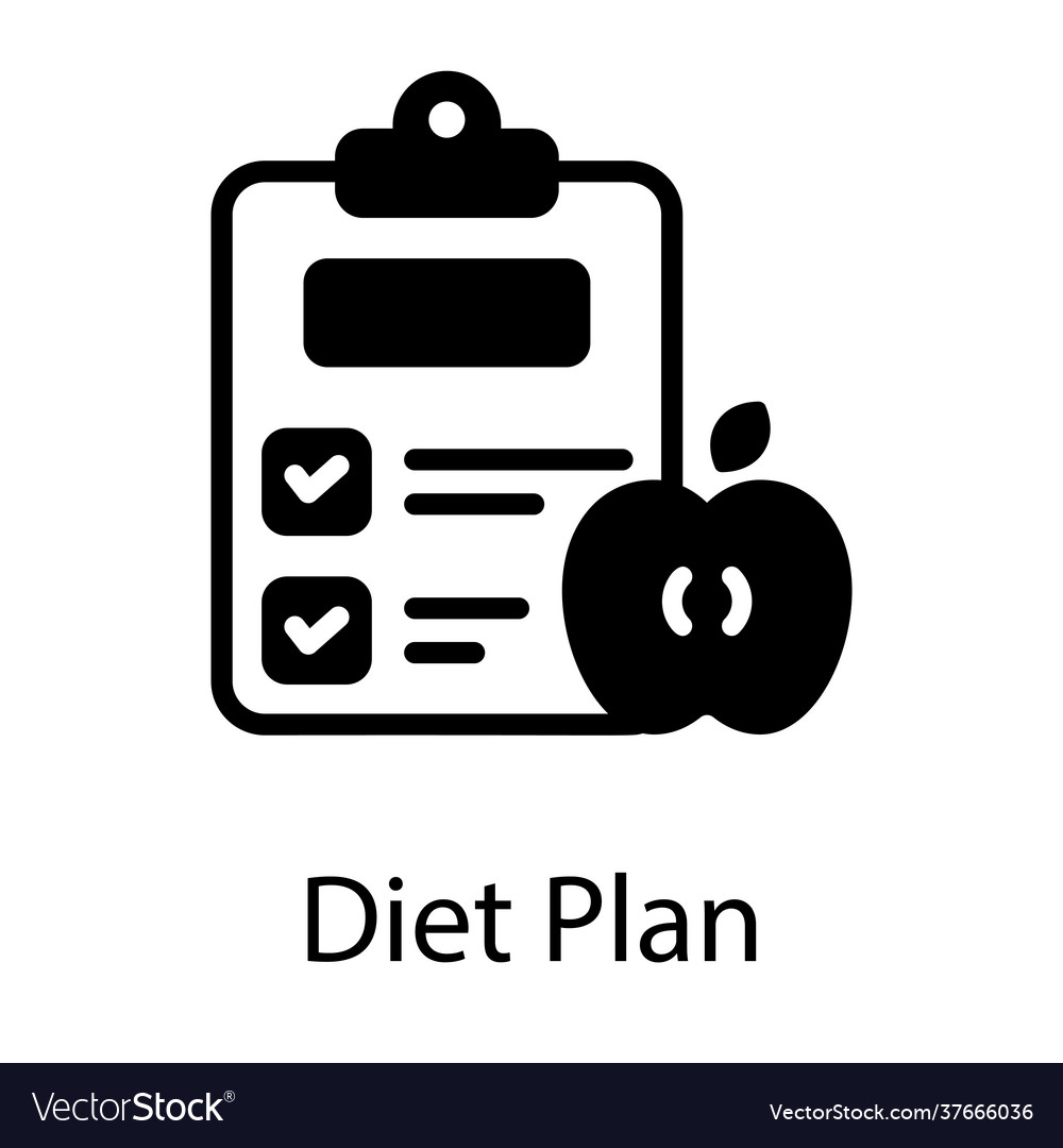 Diet plan Royalty Free Vector Image - VectorStock