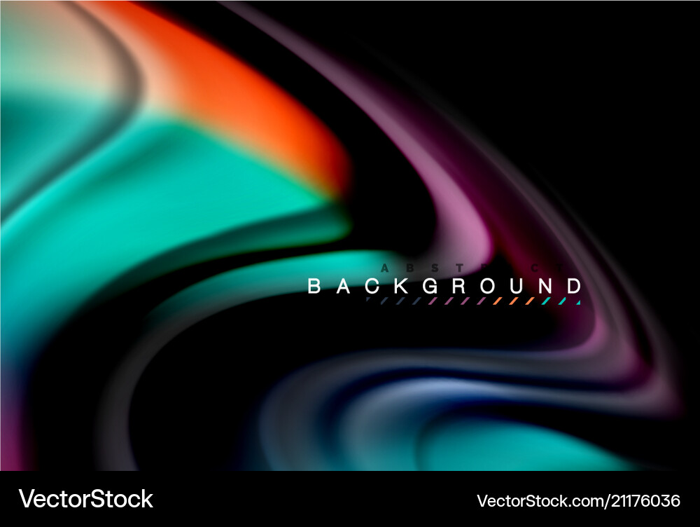 Fluid liquid colors design colorful marble Vector Image