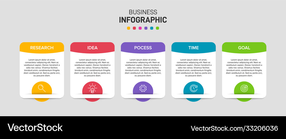 Infographic design with icons and 5 options Vector Image