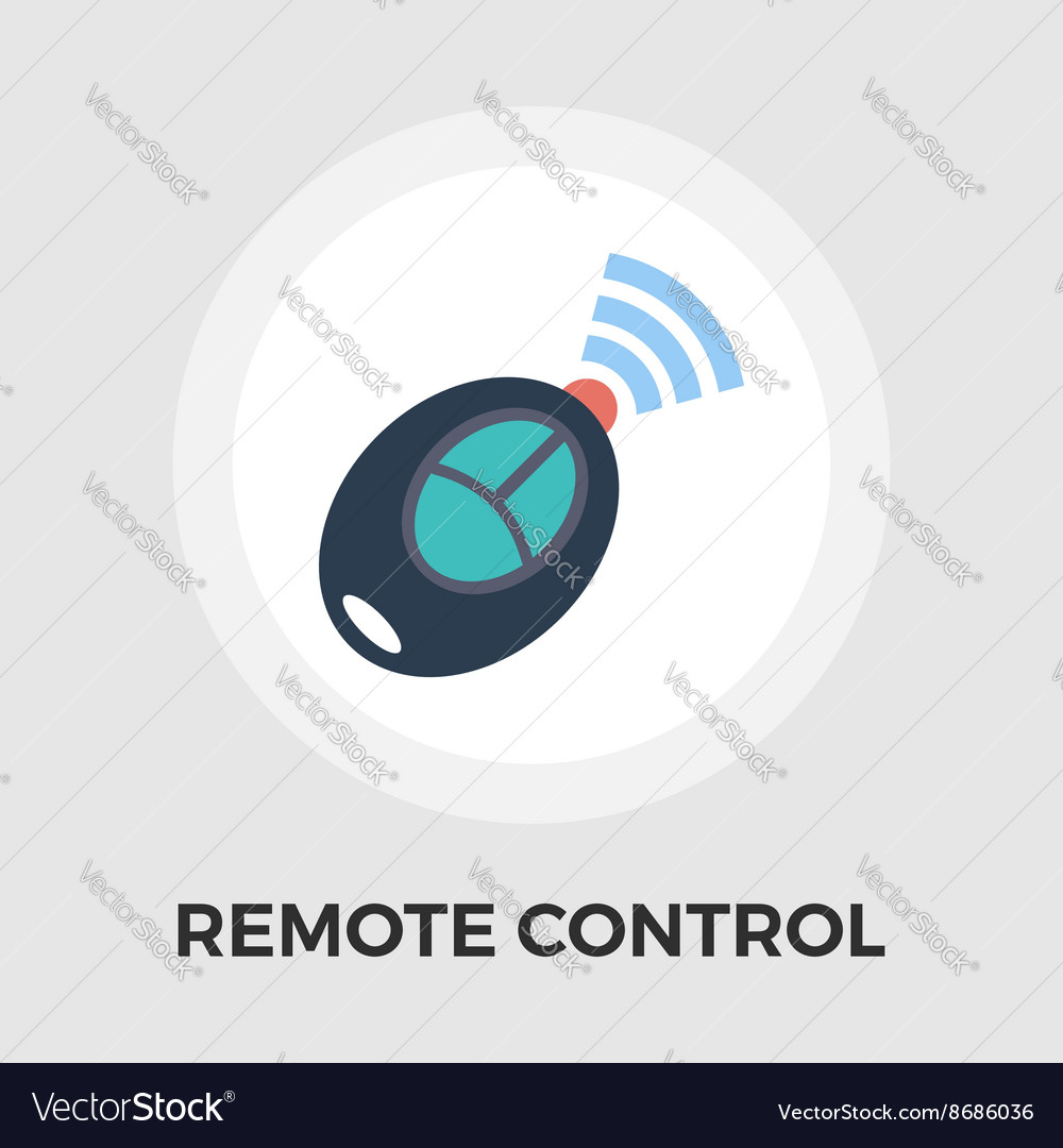 Remote control flat icon Royalty Free Vector Image