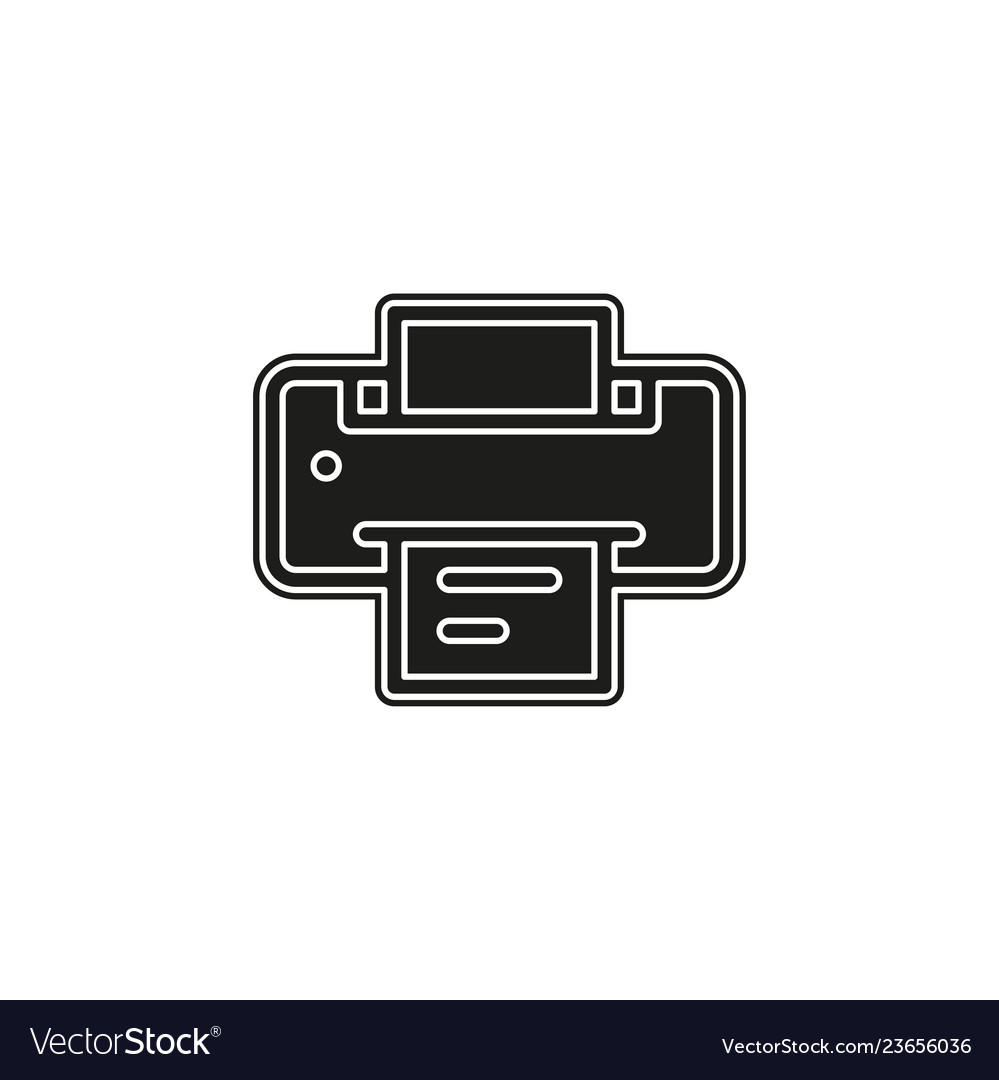 Simple printer icon Royalty Free Vector Image - VectorStock