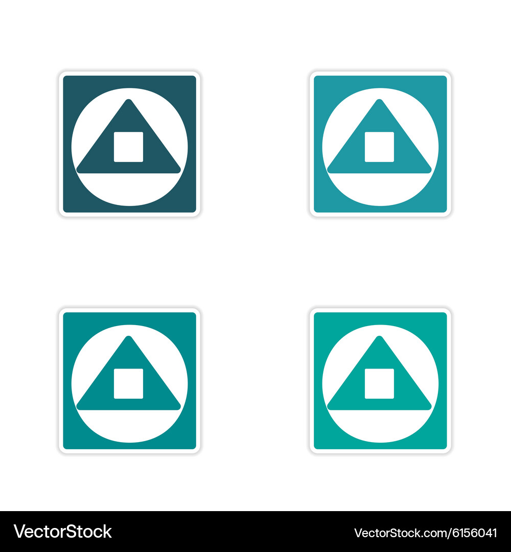 Assembly realistic sticker design on paper magic Vector Image